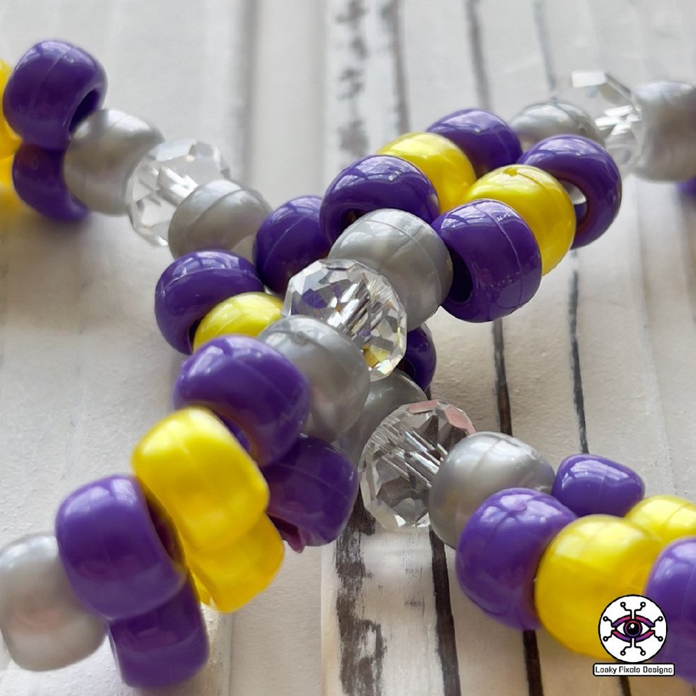 Yellow Cyclops Perler Necklace - Gem